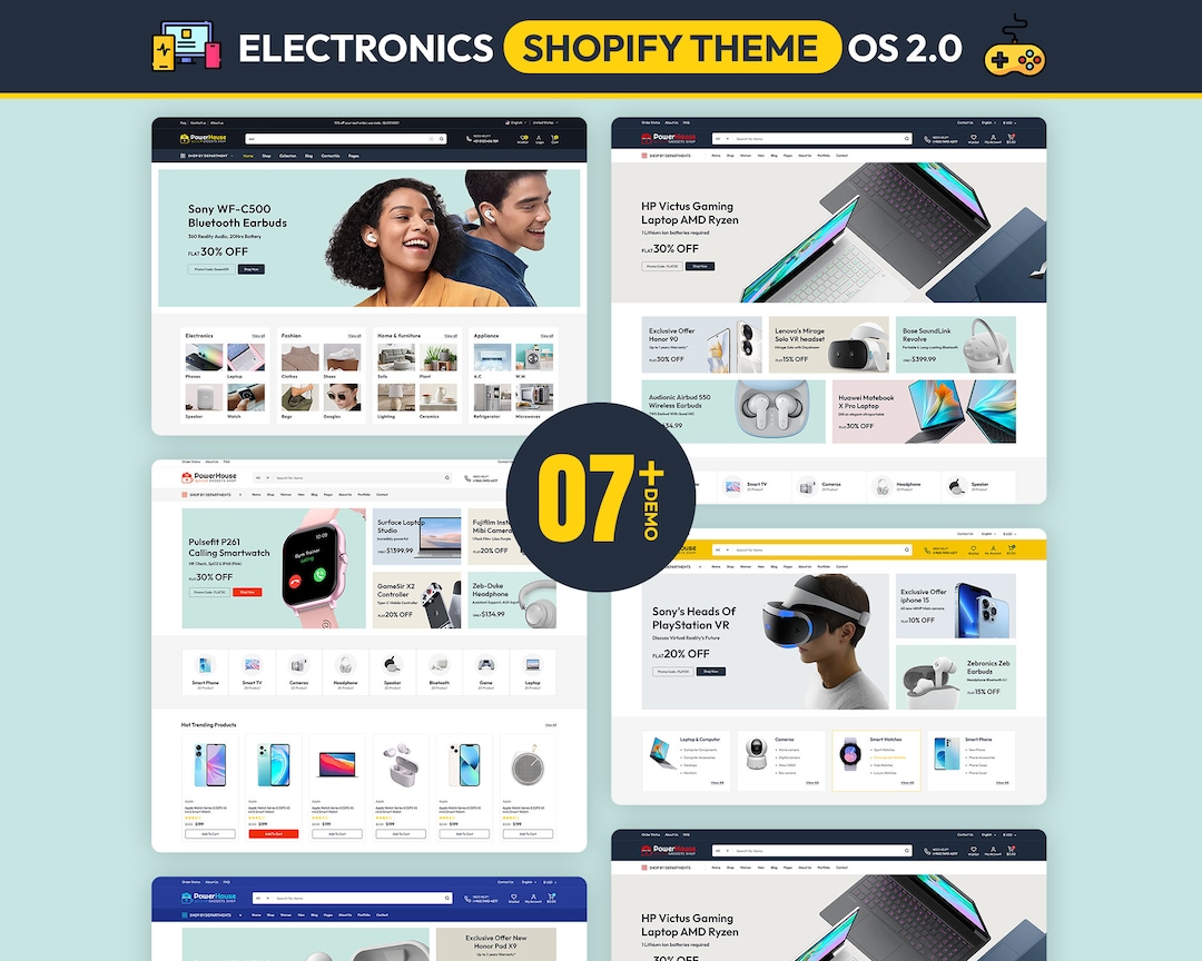 Electronics Shopify Theme | Gadgets Website Template | Modern Tech ...