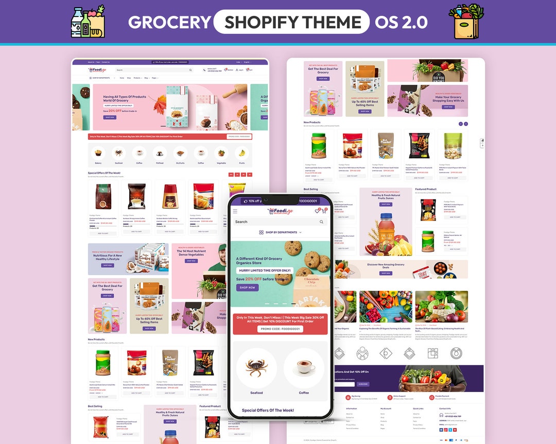 Grocery Shopify Theme | Food Store Template | Supermarket Shopify ...