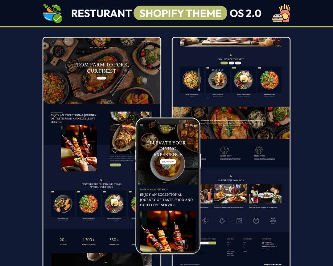 Restaurant Shopify Theme | Food Delivery Shopify Website | Minimal ...