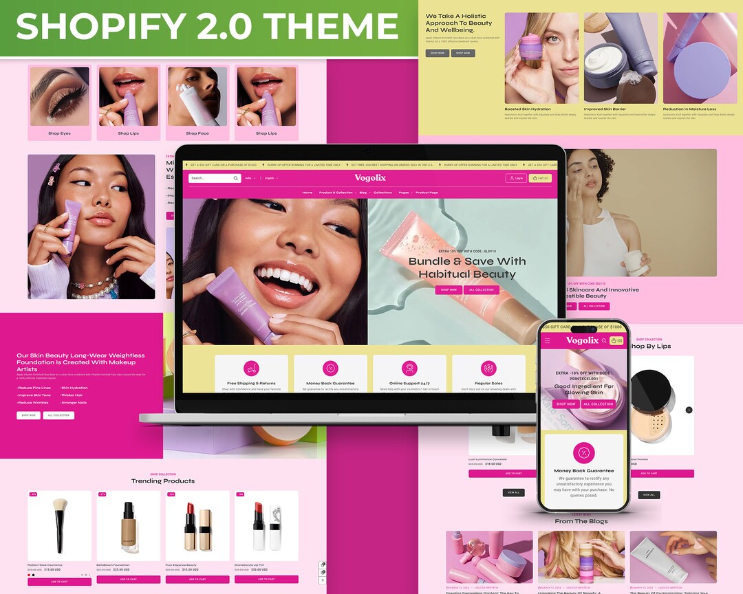 Beauty Boutique Shopify Theme Beauty Shopify Theme Cosmetic Store ...