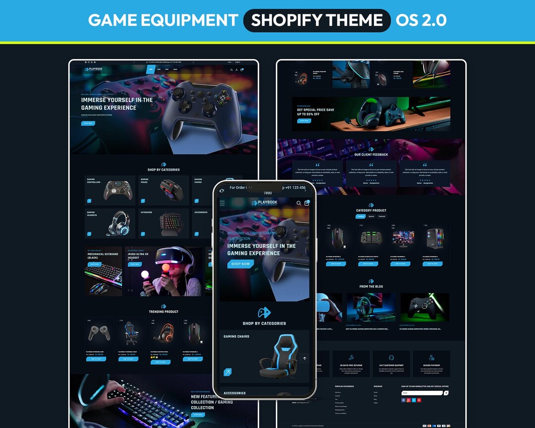 Gaming Shopify Theme, Tech Accessories Store Template, Electronics ...