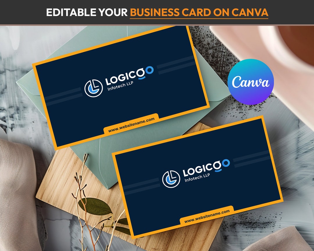 Business Card Visiting Card Minimal Business Card Template Canva ...