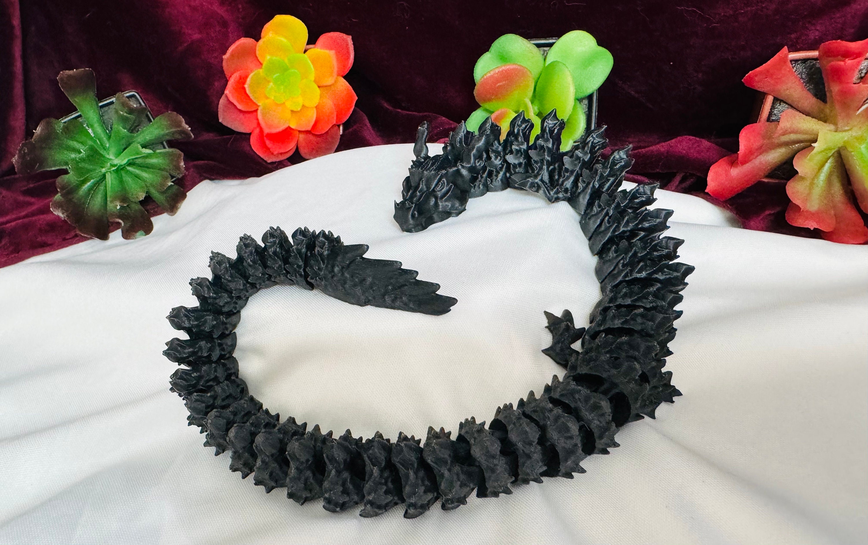 3D Printed Fire Dragon - Etsy