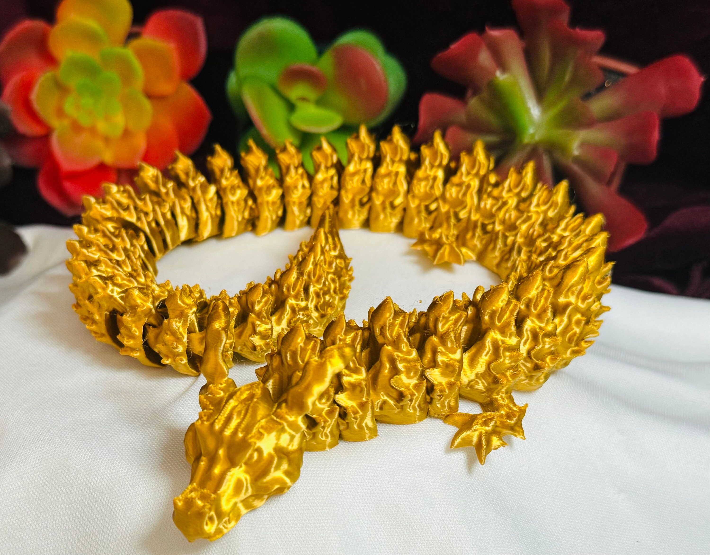 3D Printed Fire Dragon - Etsy