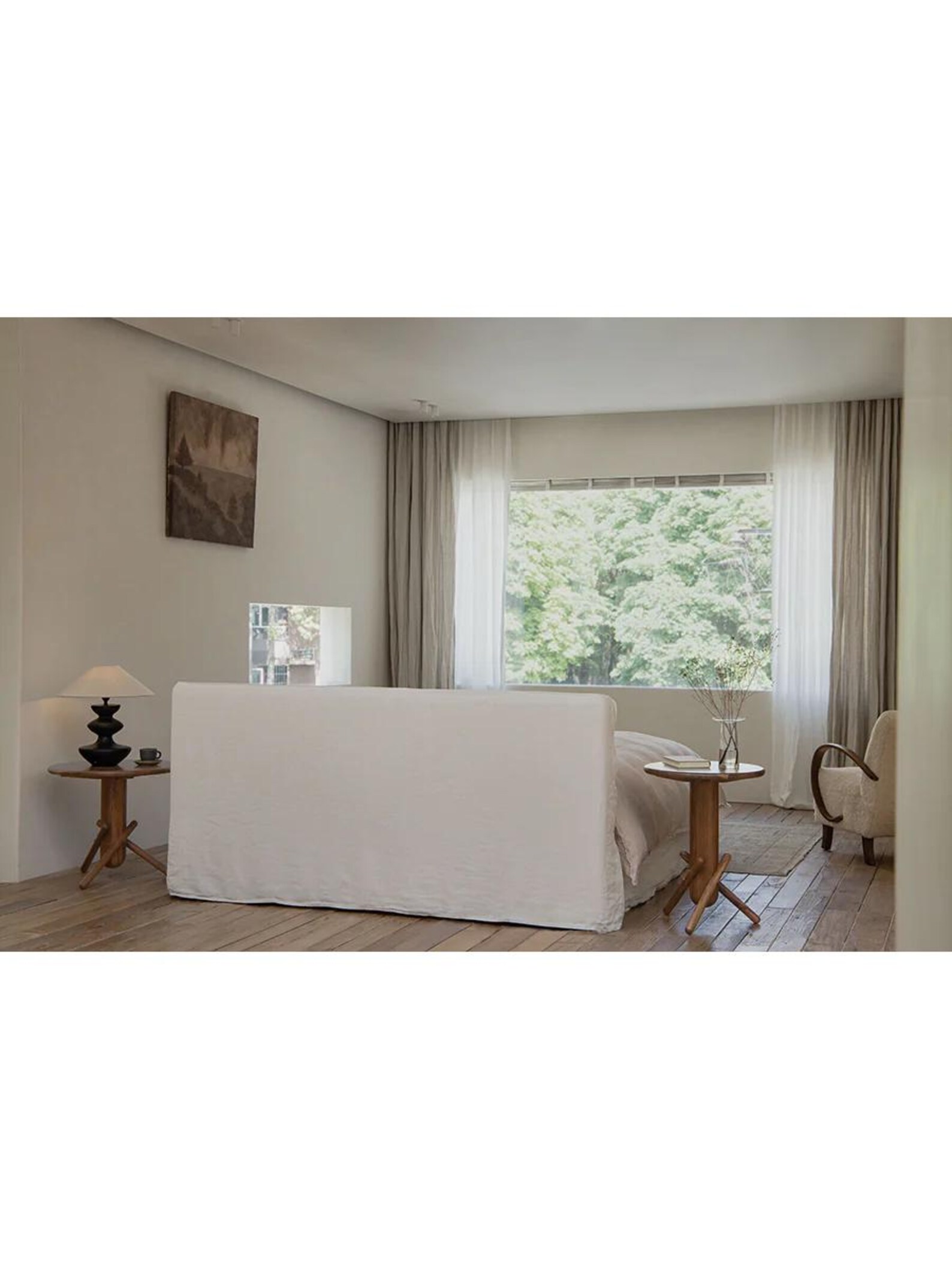 Linen Headboard Cover – Custom Slipcover for Headboard or Footboard ...