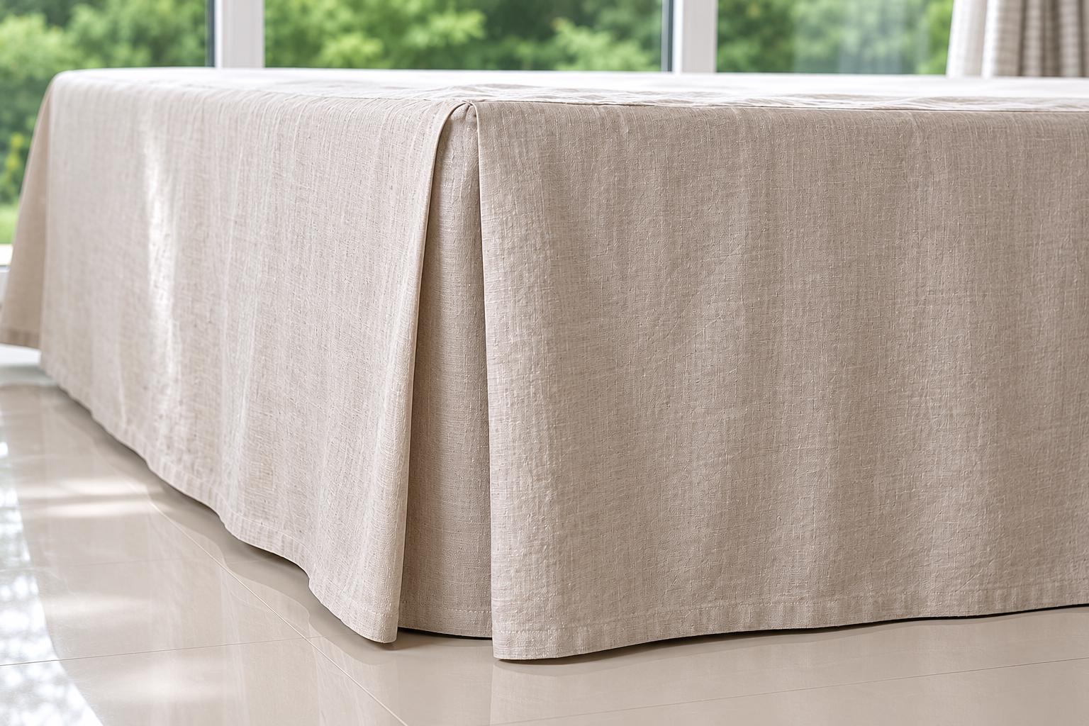 LINEN SKIRT CUSTOM Bed Skirt Bedskirt / Linen Bed Skirt Bed Skirt ...