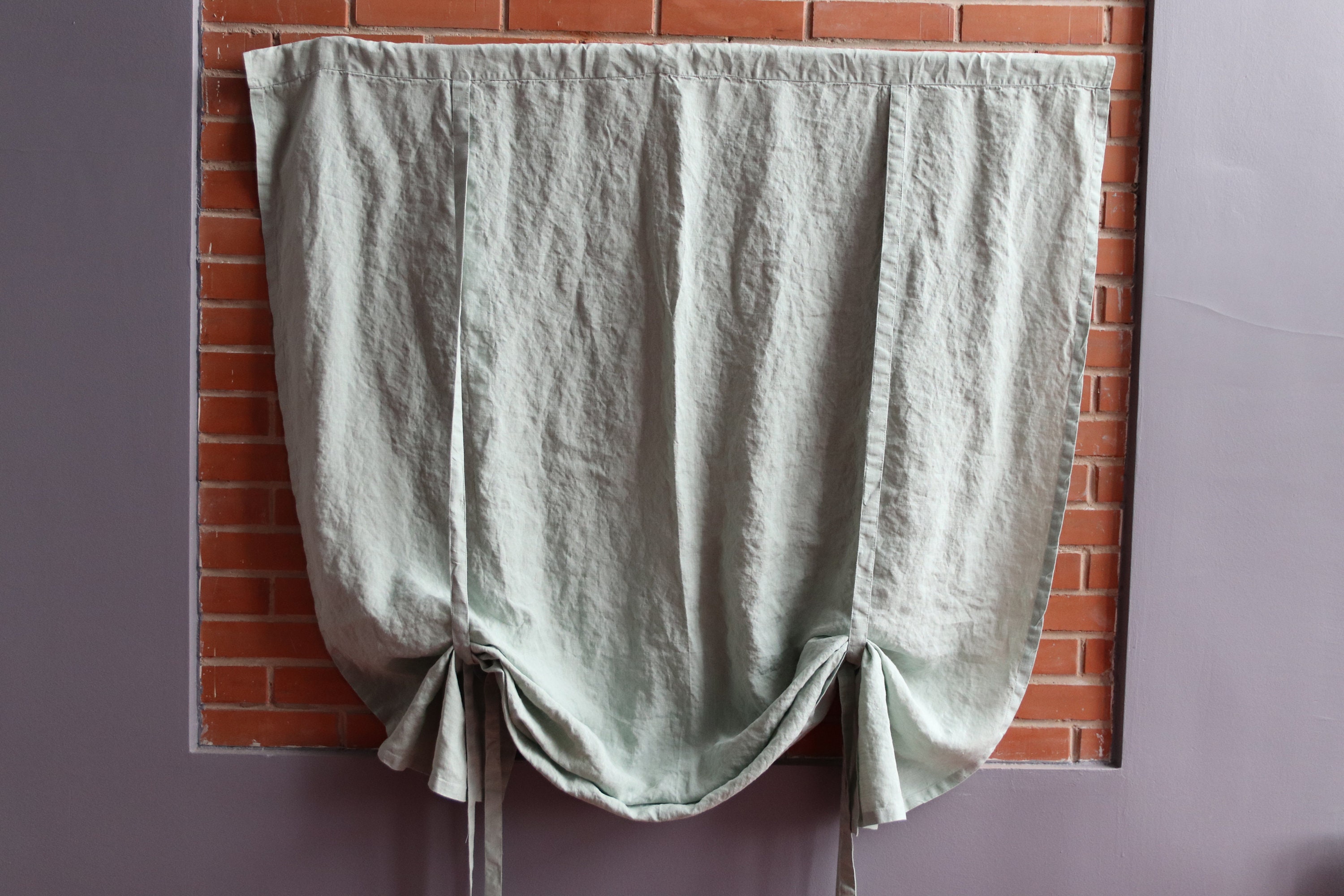 CURTAINS LINEN Blind, Linen Cafe Curtains, French Country Living Room ...