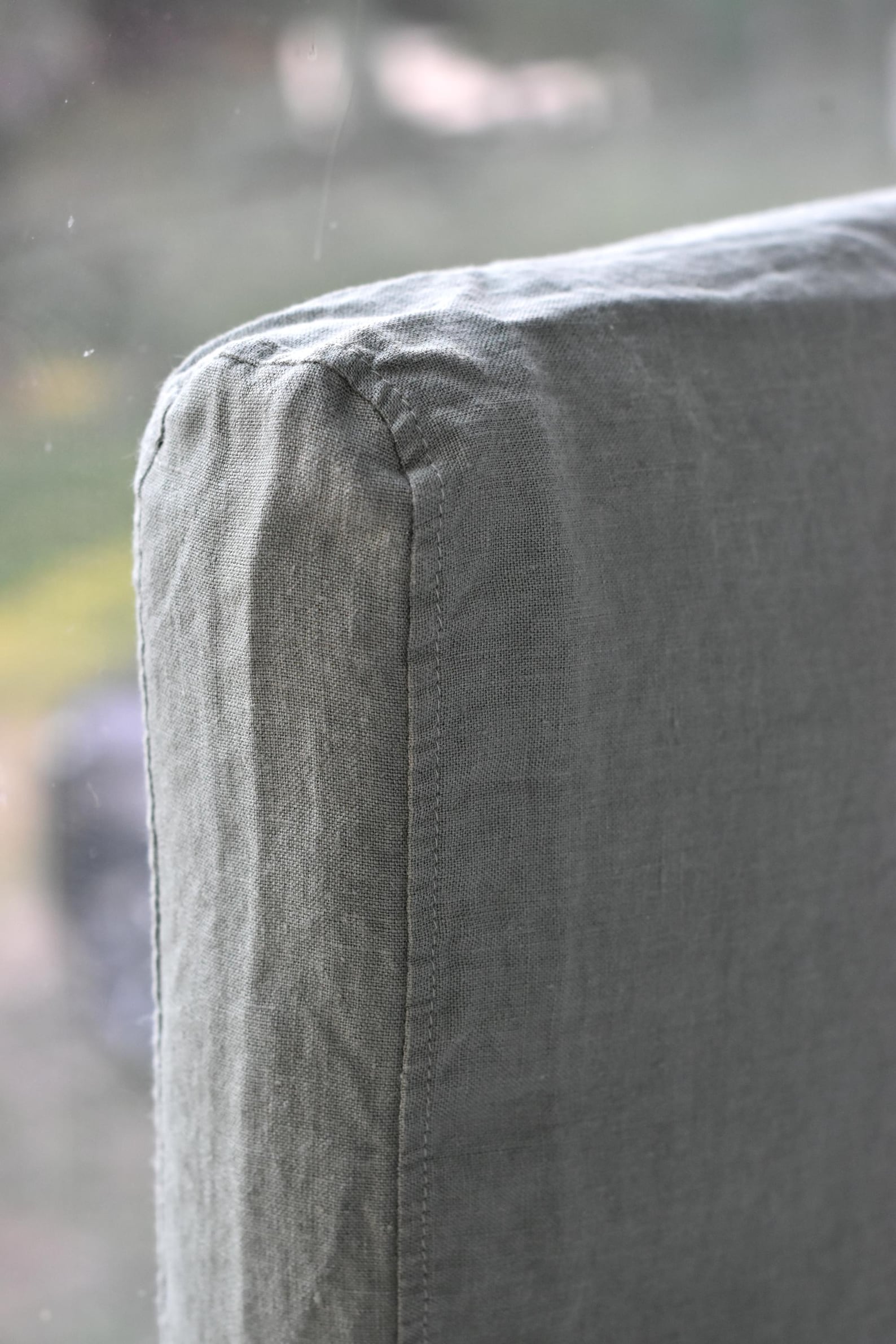Linen Headboard Cover – Custom Slipcover for Headboard or Footboard ...