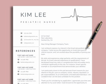 Travel Nurse Resume Template CV for Google Docs, Word |medical ...