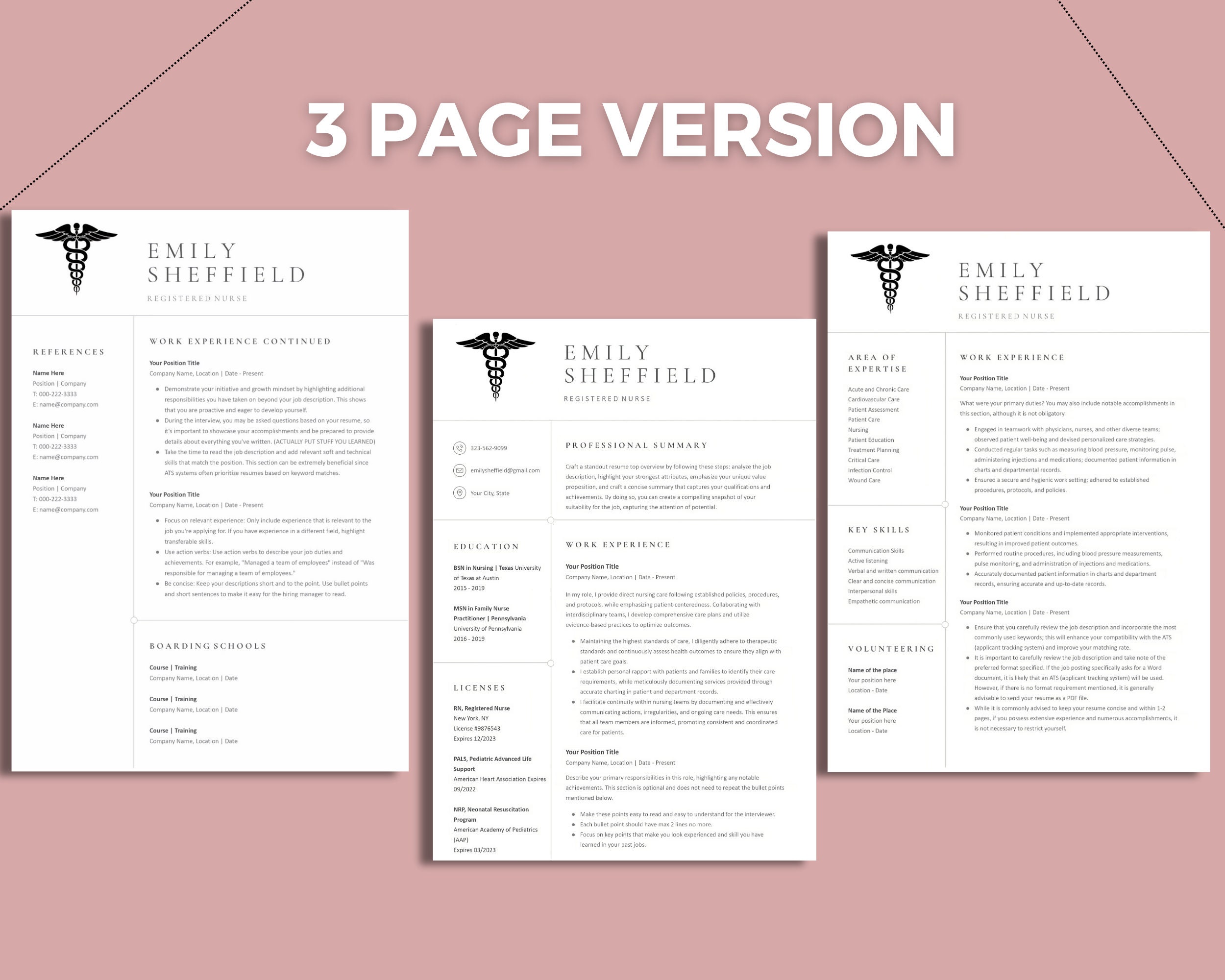 Nursing Resume, Google Docs Resume, Doctor Resume, New Grad Nurse ...