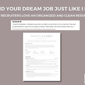 ATS Resume Template Pages, Google Docs, Word, Clean Simple Resume, ATS ...