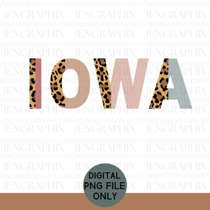 Iowa Png, Iowa State Png, Iowa Word Png, Leopard State Png, Iowa ...