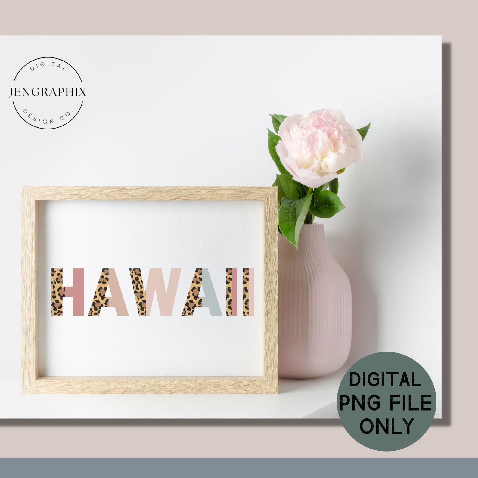 Hawaii Png Hawaii State Png Hawaii Word Png Leopard State - Etsy