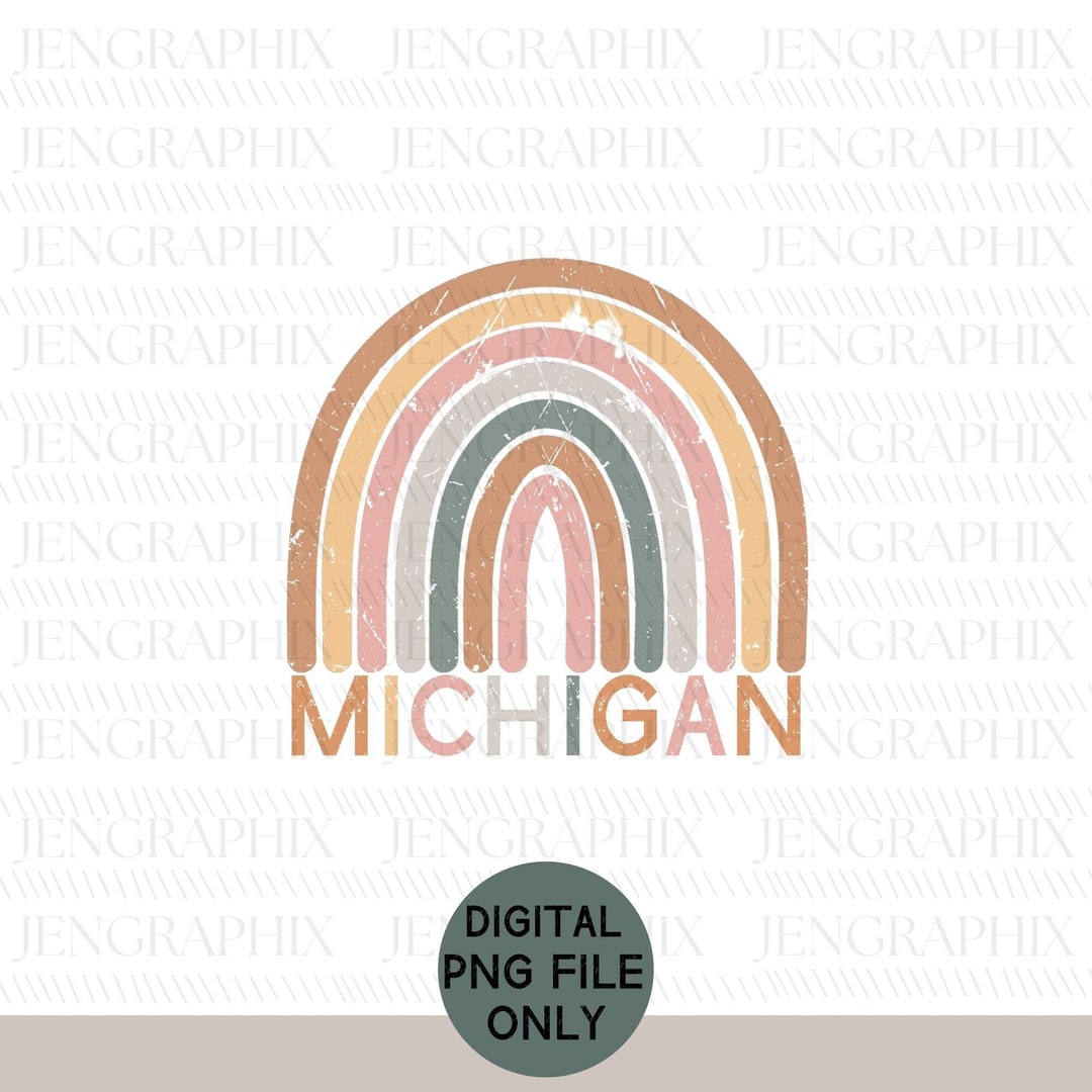 Michigan Rainbow Png, Michigan State Png, Michigan Png, Michigan ...