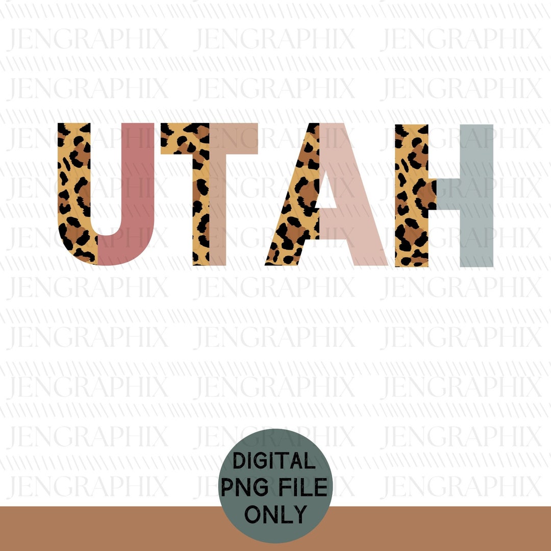 Utah Png, Utah State Png, Utah Word Png, Leopard State Png, Utah ...