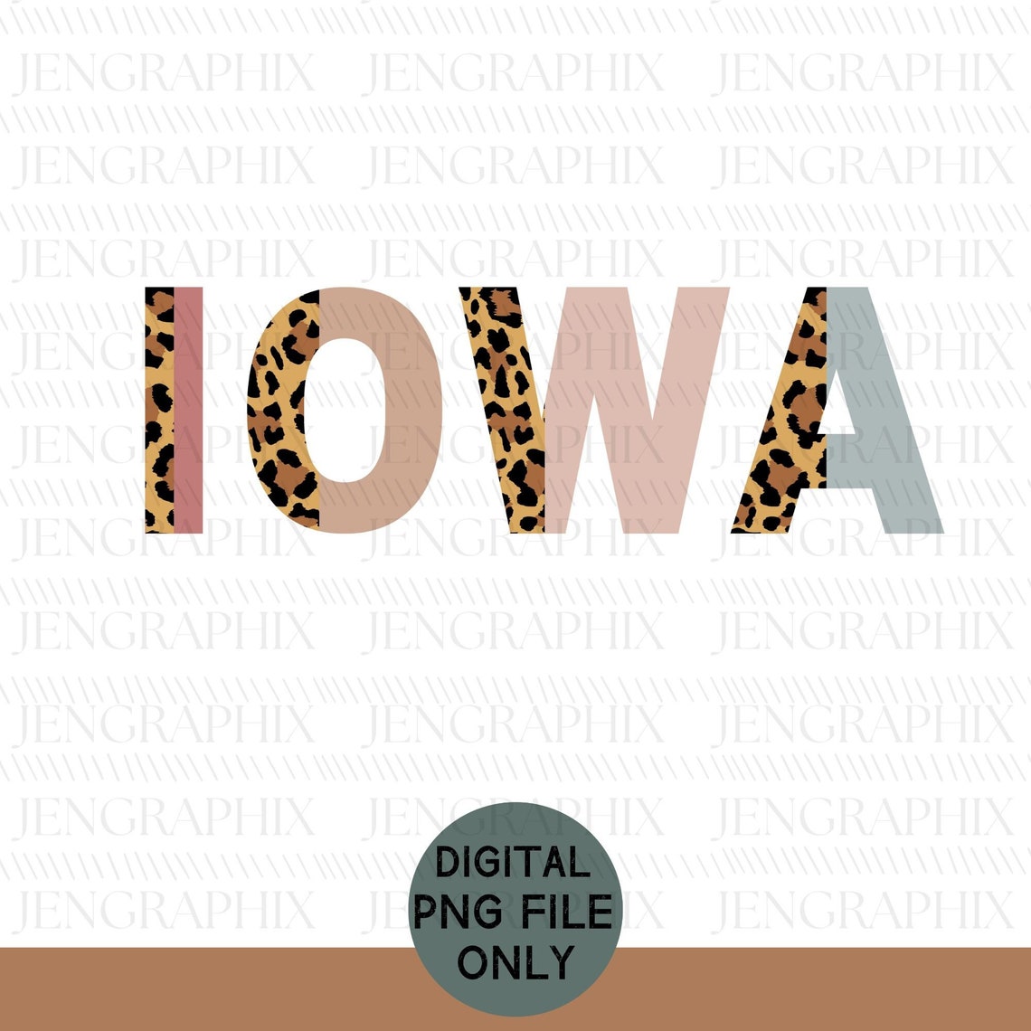 Iowa Png Iowa State Png Iowa Word Png Leopard State Png - Etsy