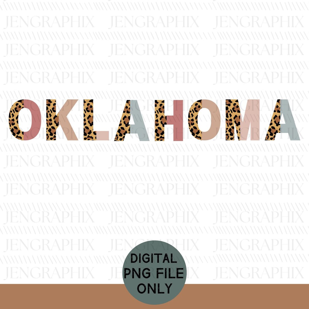 Oklahoma Png, Oklahoma State Png, Oklahoma Word Png, Leopard State Png ...