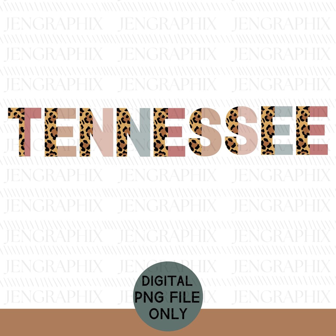 Tennessee Png, Tennessee State Png, Tennessee Word Png, Leopard State ...