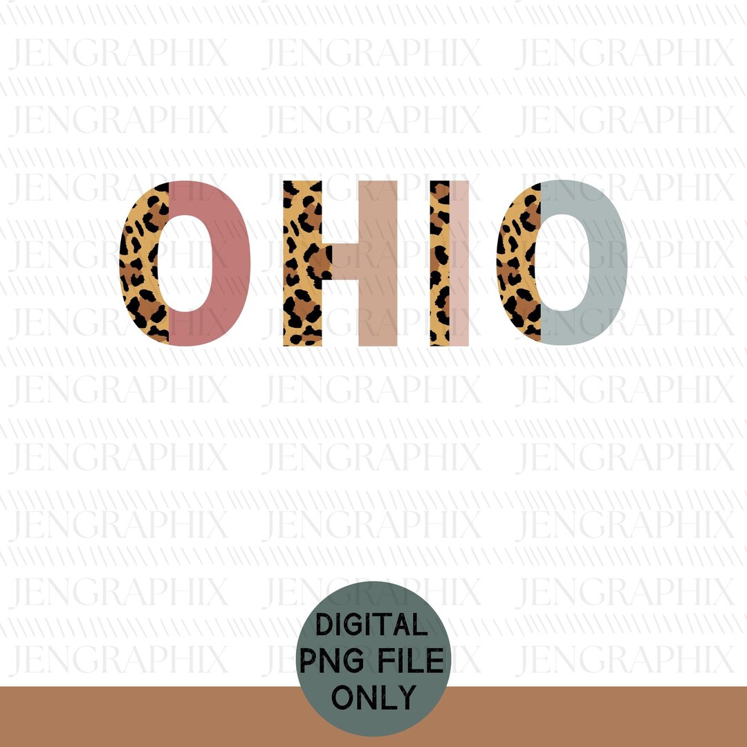 Ohio Png, Ohio State Png, Ohio Word Png, Leopard State Png, Ohio ...