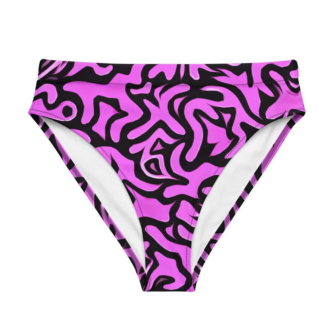 Purple Tigers Eye Recycled High-waisted Bottom Festival Bottoms Rave ...