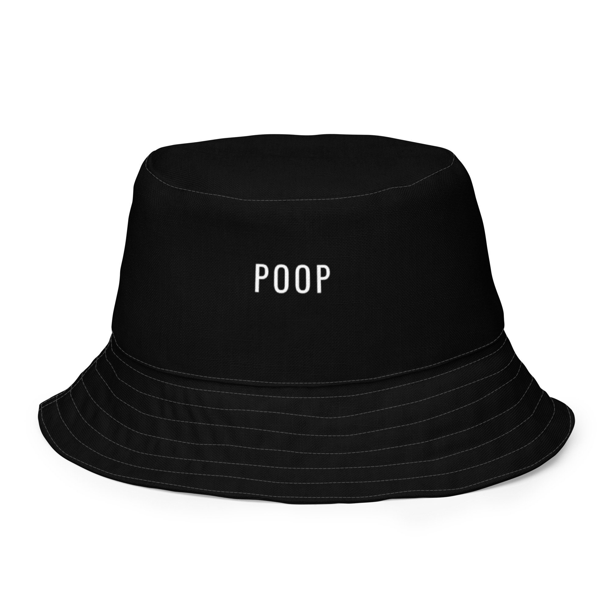 Poop Emoji Reversible Bucket Hat Funny Rave Bucket Hat Black Bucket Hat ...