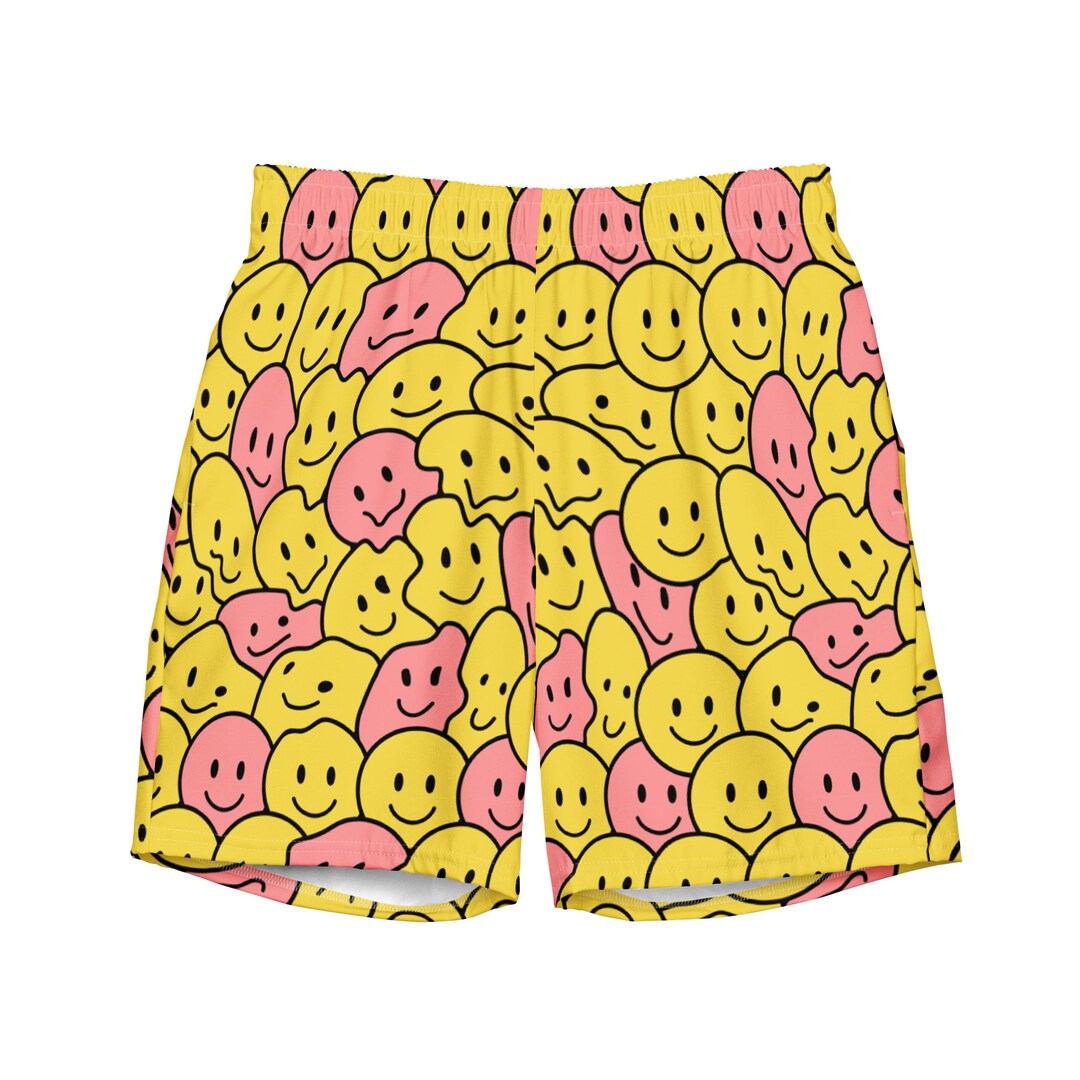 Melted Smiles Shorts for Men Festival Outfit Rave Shorts for Men Rave ...