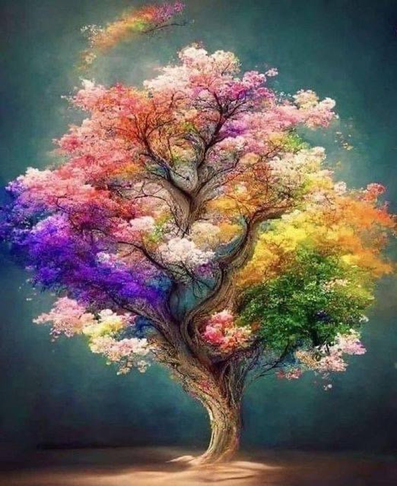 Colorful Tree of Life - Etsy