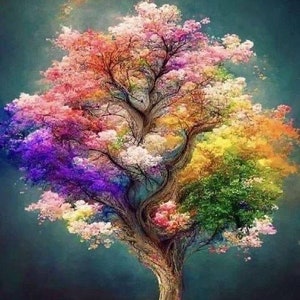 Colorful Tree of Life - Etsy