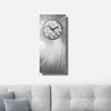 Silver Metal Wall Art, Gallery Set, Modern Art, Metal Decor, 3 Piece ...