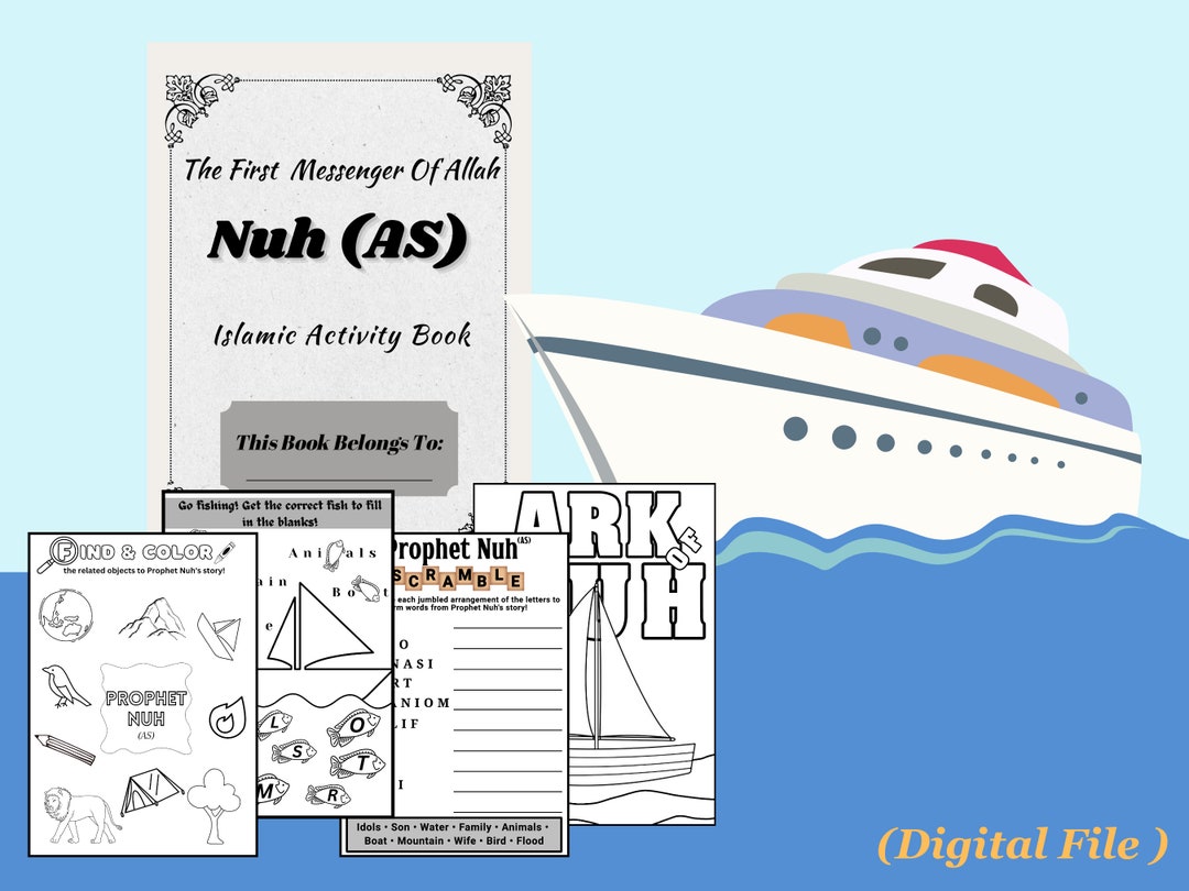 Prophet Nuh (AS) Activity Book | Prophets Activity Book | Learn About ...