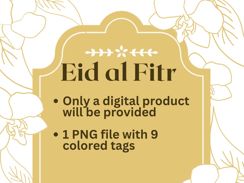 Eid Gift Tags Digital Eid Tags Printable Eid Tags - Etsy