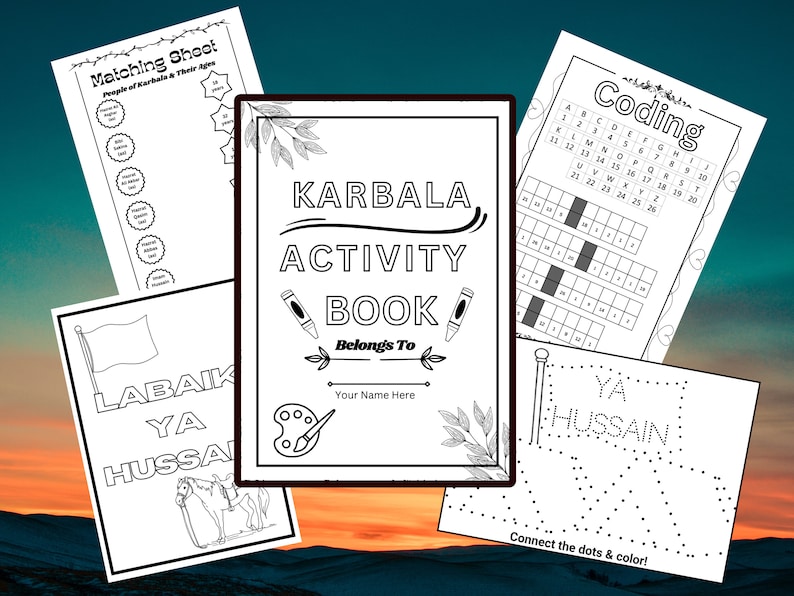 Muharram Activity Sheets | Karbala Worksheets | Learn About Karbala for ...