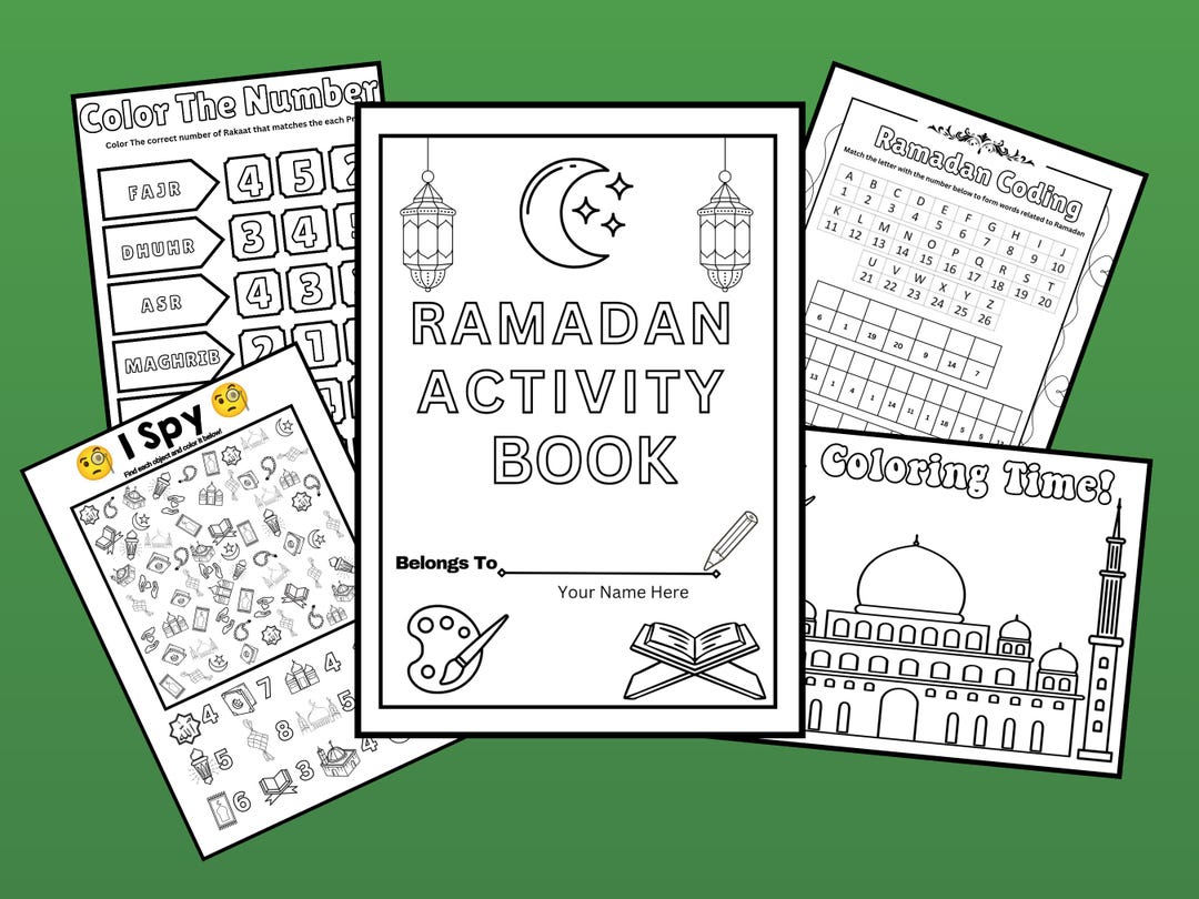 Islamic Activity Book for Kids | Ramadan Booklet | Ramadan Activity ...