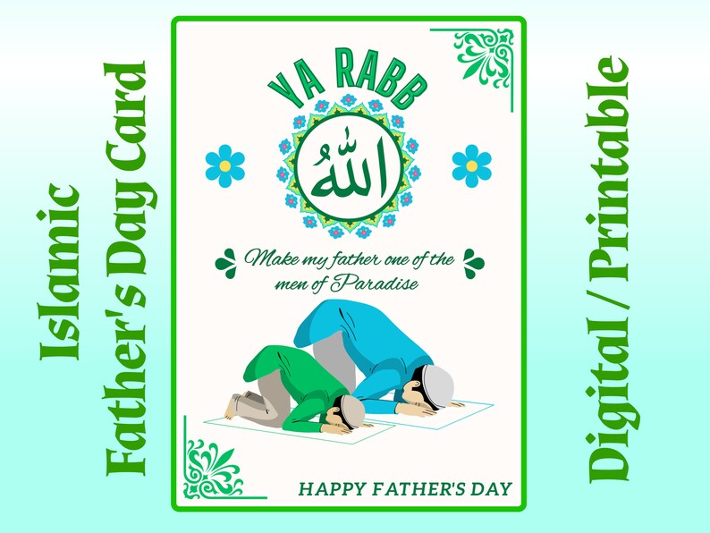 Father's Day Wishes Happy Father's Day Father's Day Card Islamic Father ...