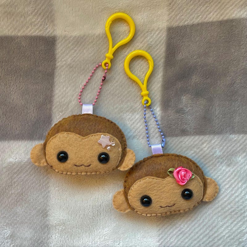Felt Monkey - Etsy