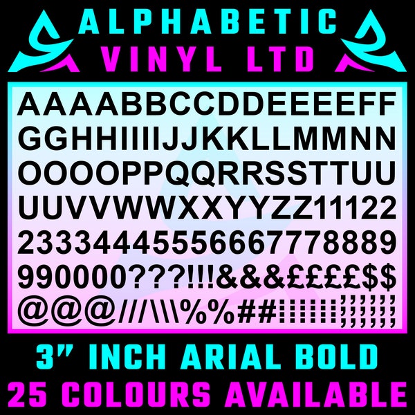Vinyl Letters 3 Inch Stickers - Etsy