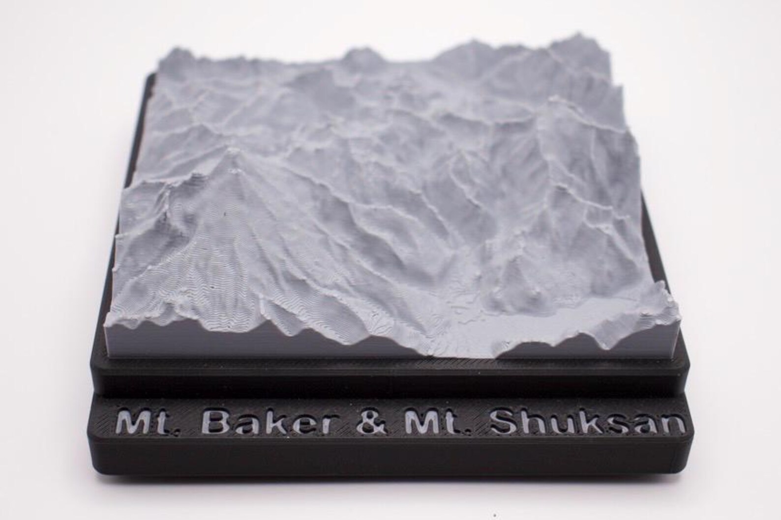 Mt. Baker 3D Topographic Art - Etsy