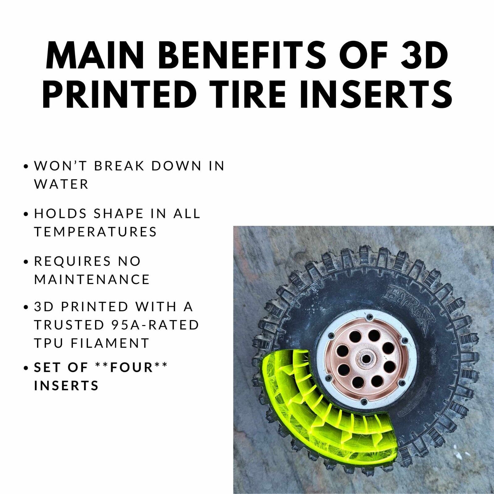 Jconcepts Ruptures - RC Crawler 3D Printed Tire Foam Insert - Etsy