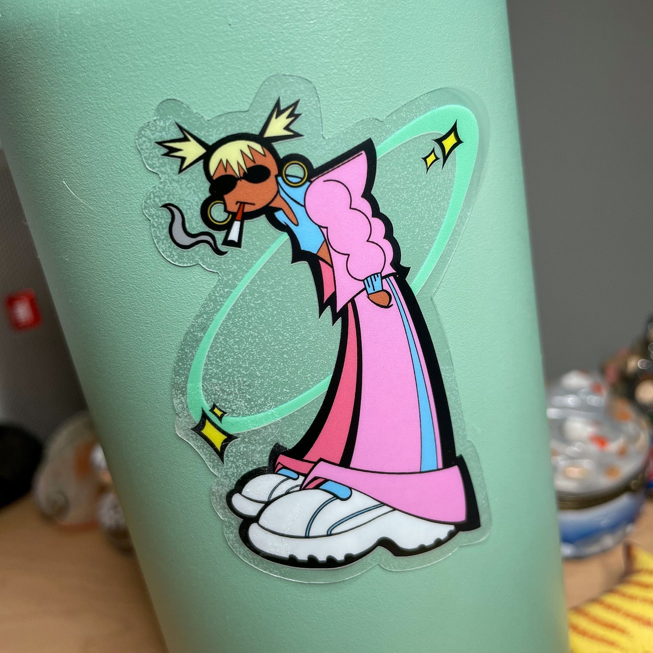 Y2K Mall Baddie Sticker - Etsy