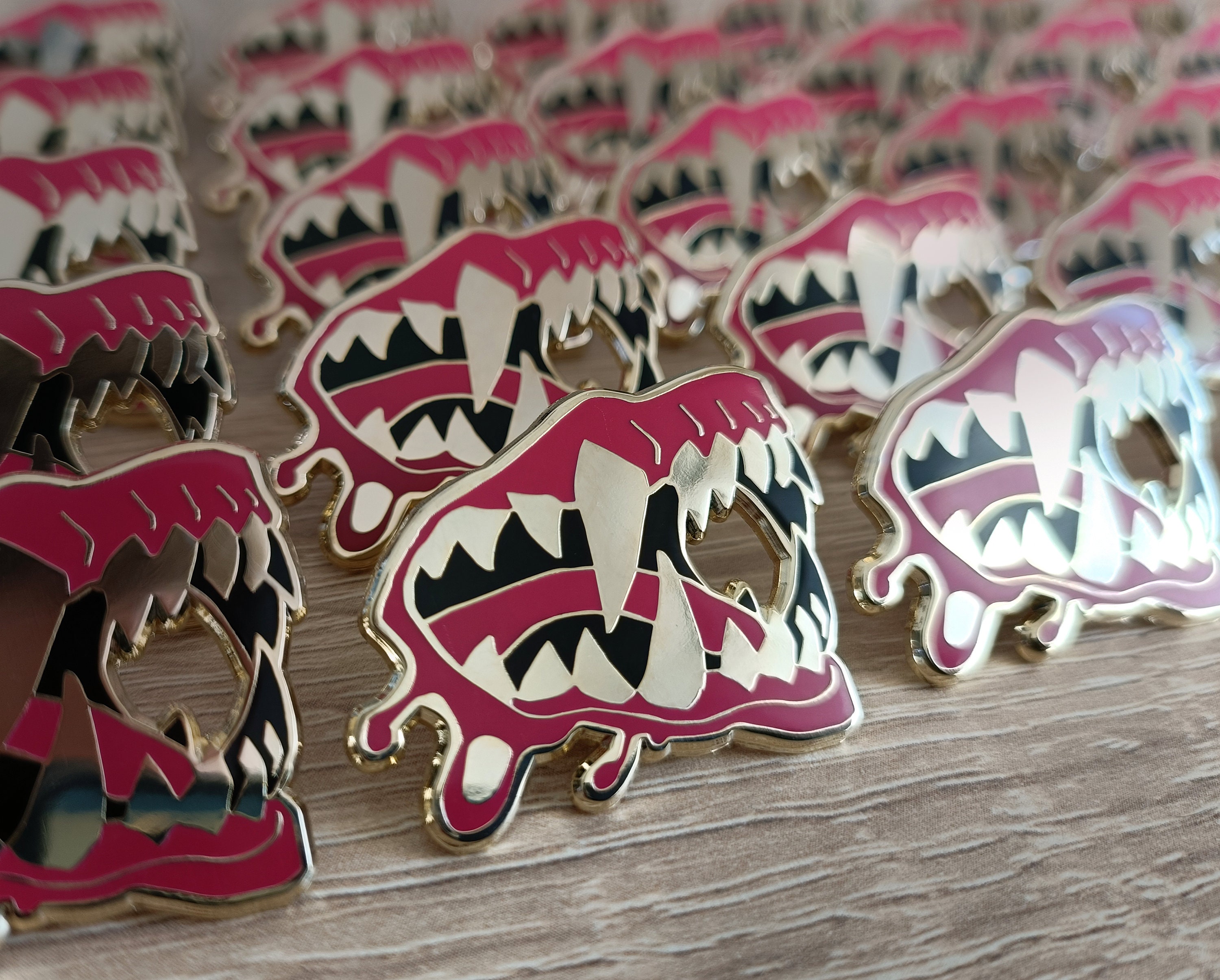 Chompers Hard Enamel Metal Pin - Etsy