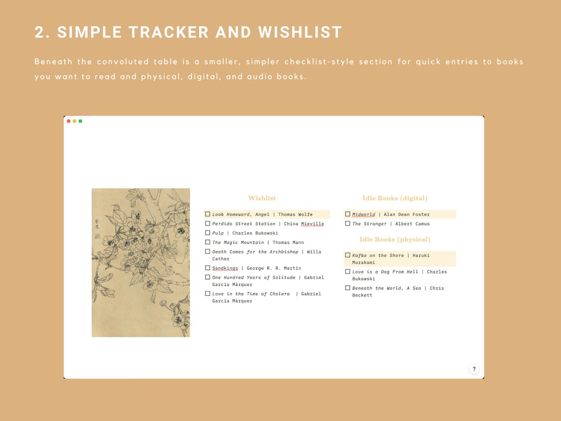 Notion Book Tracker | Reading List | Bookshelf | Notion Template ...
