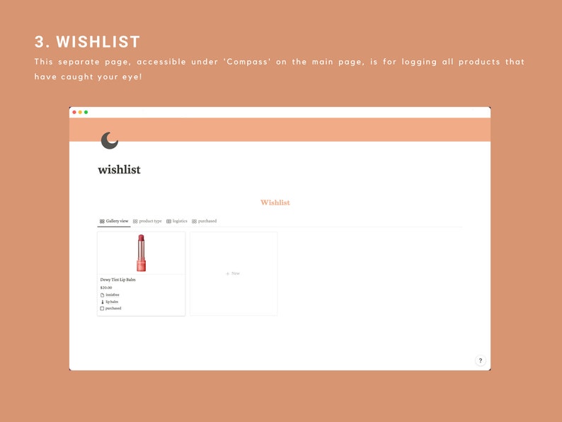 Notion Makeup Collection Notion Template | Aesthetic Notion Template ...