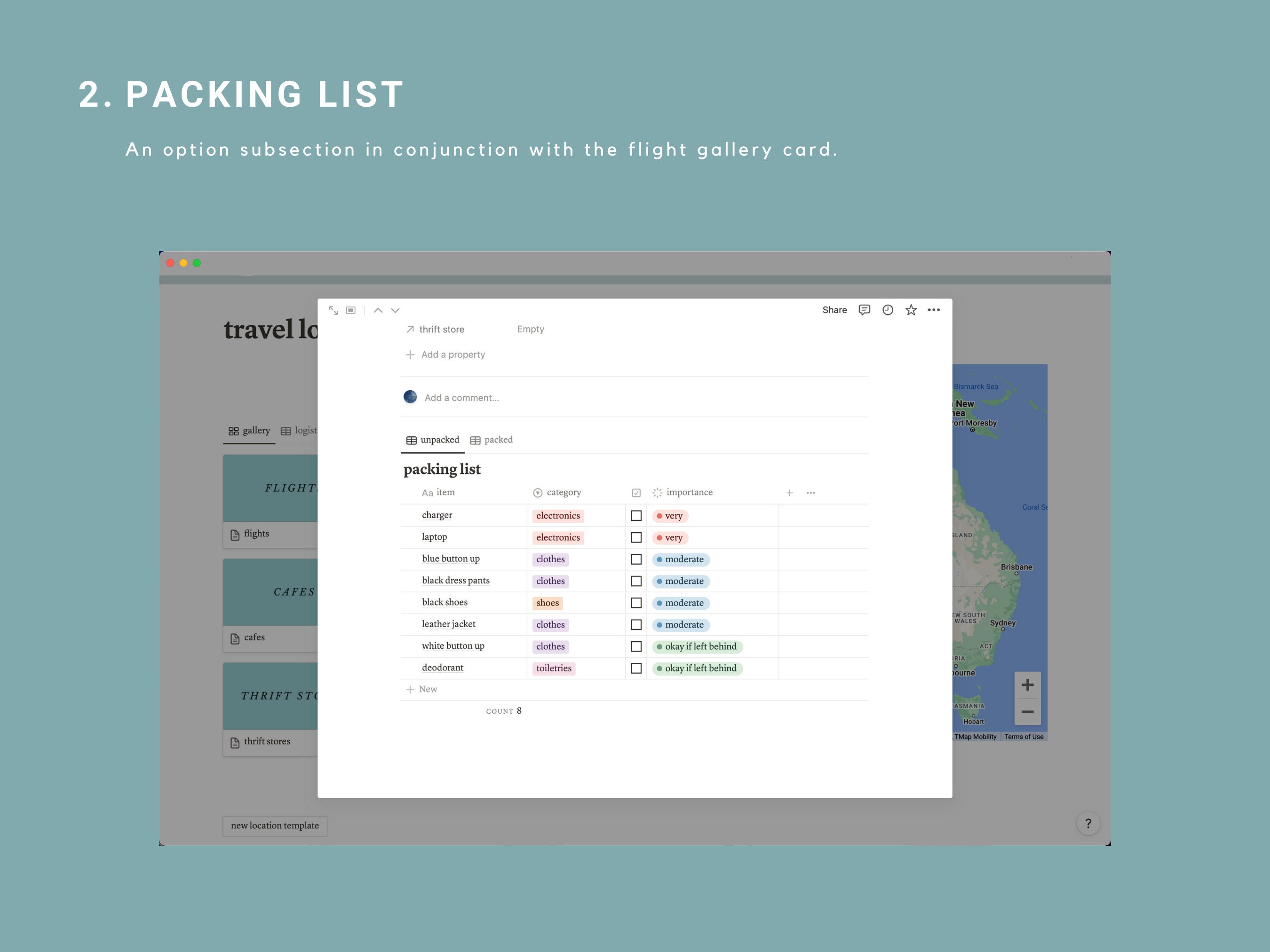 Notion Travel Log Notion Template Aesthetic Notion Template Travel ...