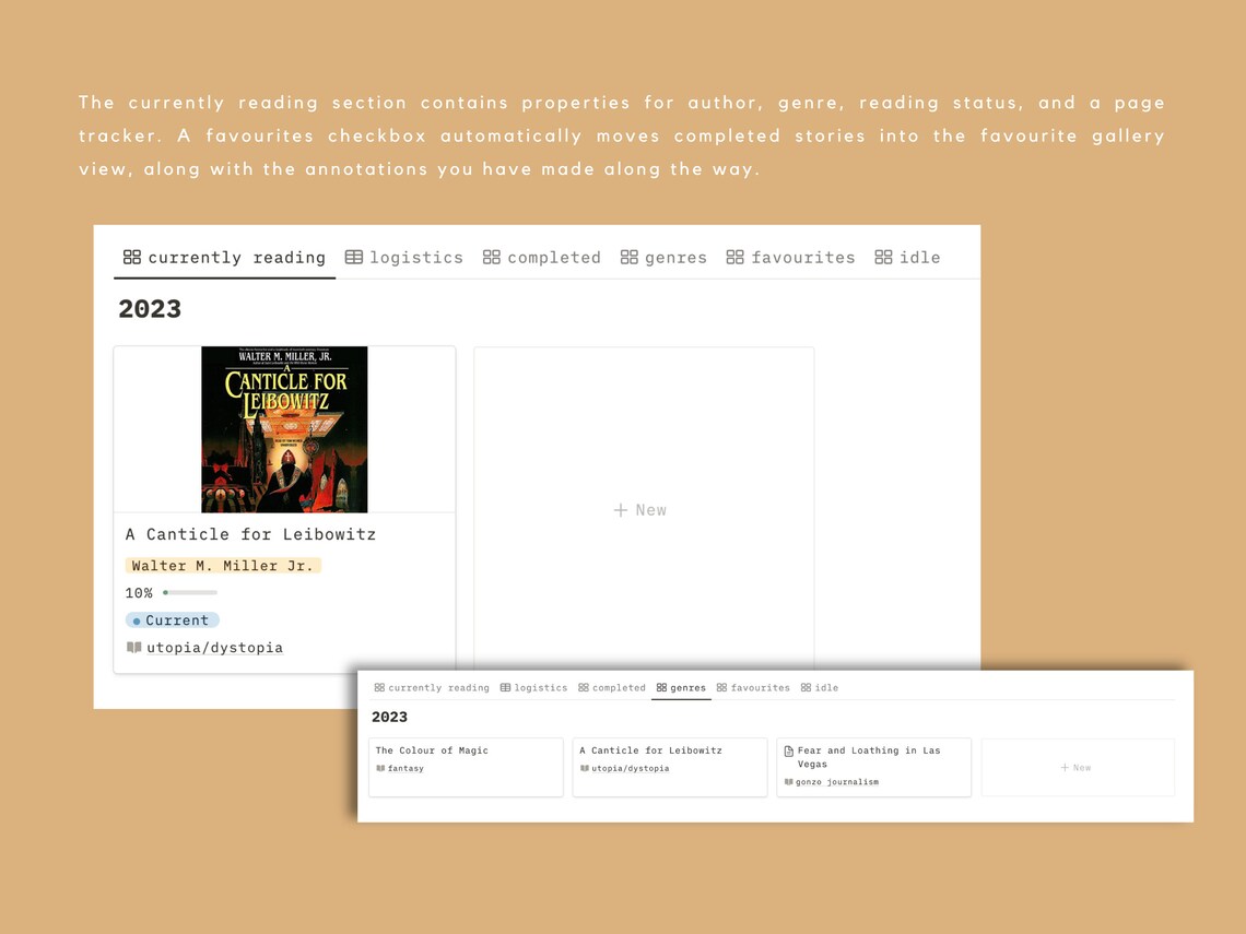 Notion Book Tracker | Reading List | Bookshelf | Notion Template ...