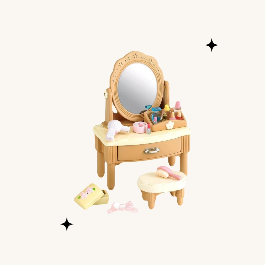 Sylvanian Families Vanity Table Full Set - Etsy
