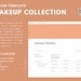 Notion Makeup Collection Notion Template Aesthetic Notion Template ...