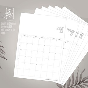 Calendar 2025 & 2026 Design Minimalistic Portrait Format | Individual ...