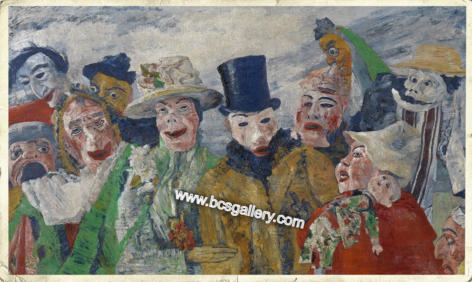 James Ensor the Intrigue 1890 Museum Quality Hand Painted Oil ...