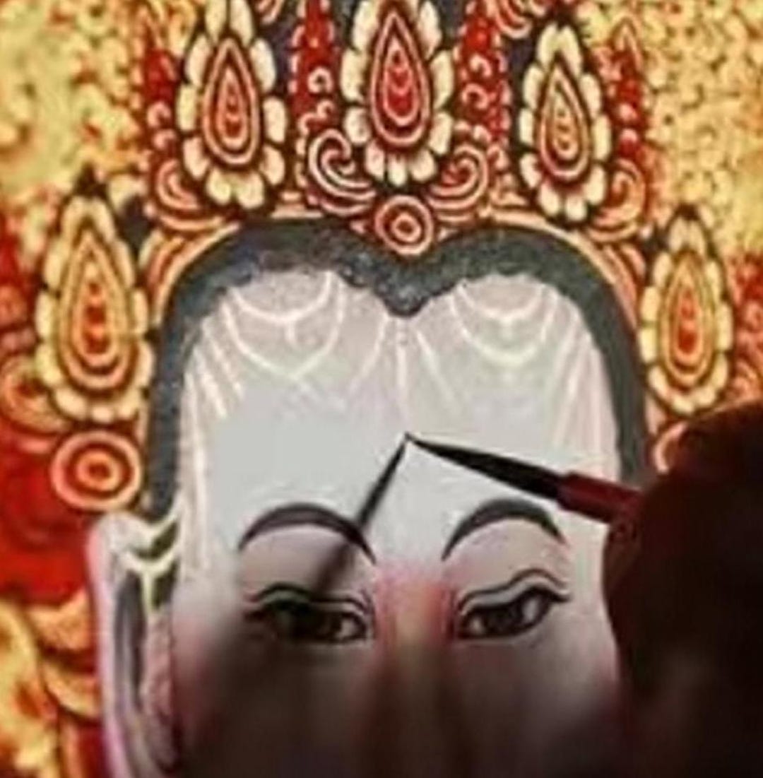 Ksitigarbha Bodhisattva Thangka (thanka) Hand-painted Sacred ...