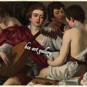 Caravaggio Musicians 1595 Concert of Youths Museum Quality Hand Painted ...